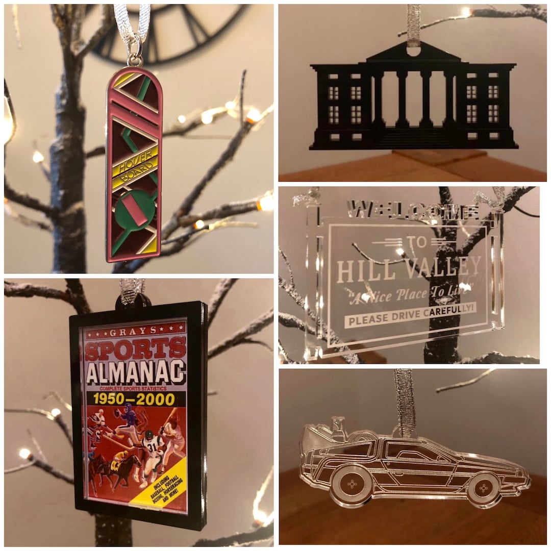 Back to the Future Inspired Christmas Tree Decorations - Etsy