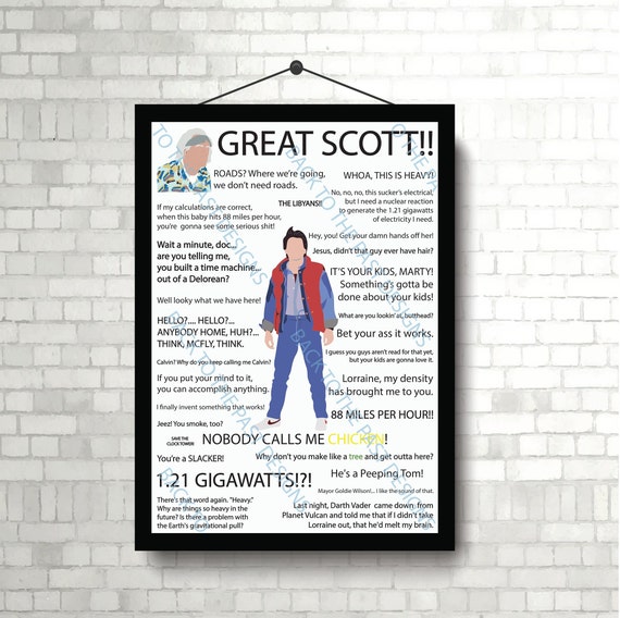 Famous Mcfly Quotes Marty Mcfly Quote Etsy UK
