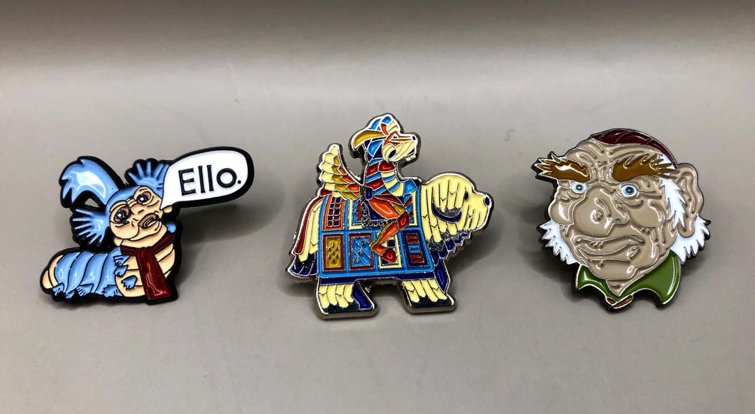 Labyrinth Themed Enamel Pin Badges - Etsy