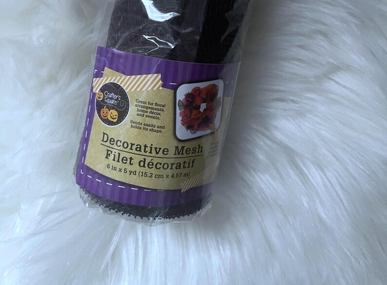 Floral Garden Deco Mesh Black – 6" X 5 Yards, Wreath Making Mesh Roll ...