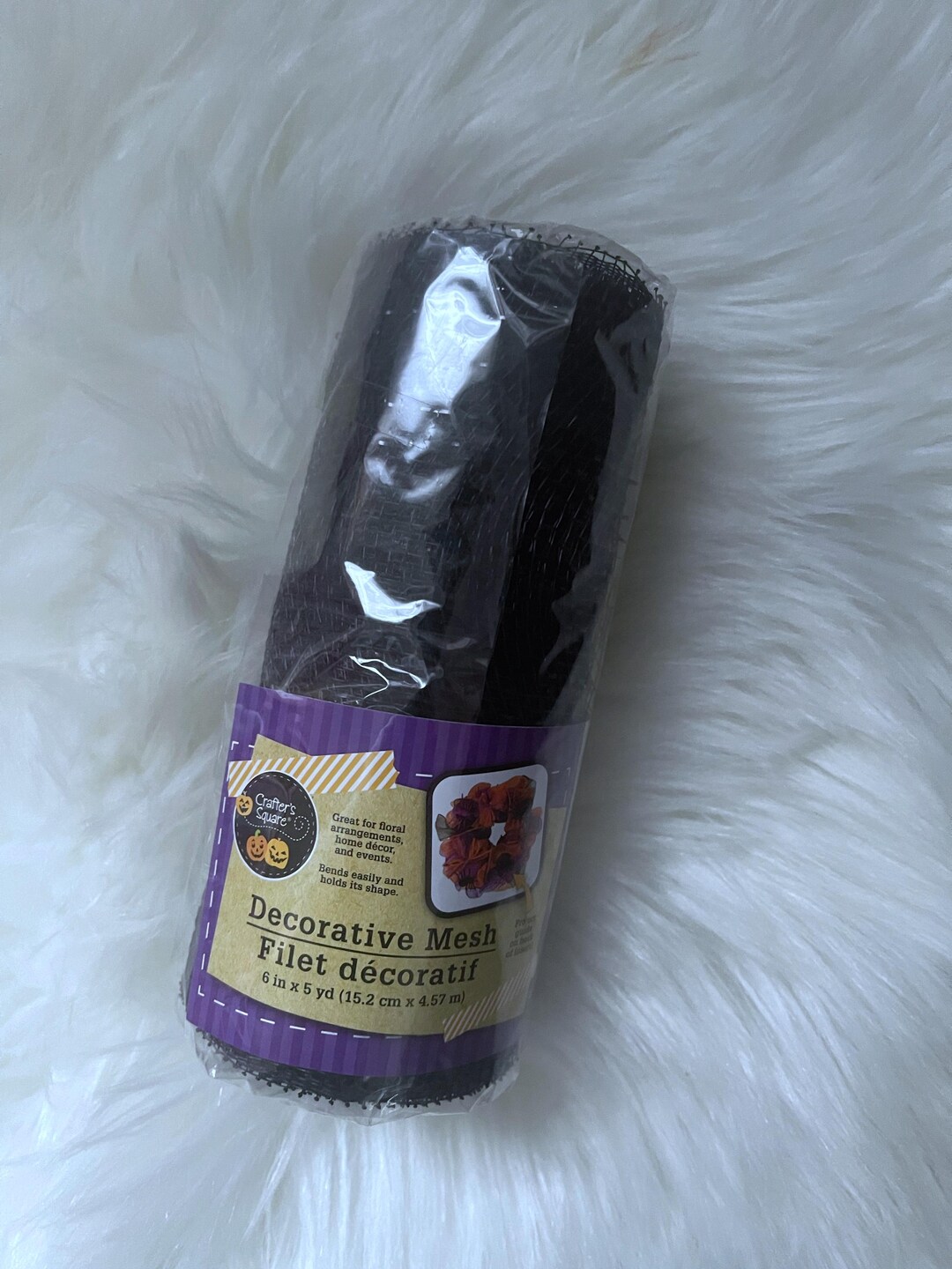 Floral Garden Deco Mesh Black – 6" X 5 Yards, Wreath Making Mesh Roll ...