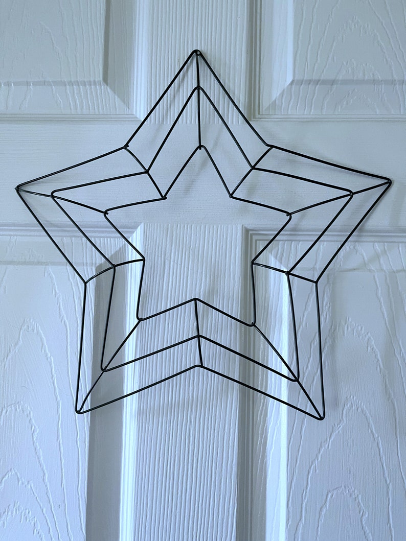 Star Wreath Form, DIY Wreath, Door Hanger, Craft Supplies, Wreath Base ...