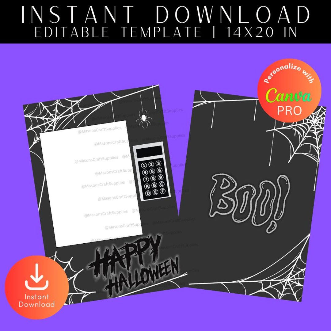 Halloween Vending Machine Template, Spooky, DIY Craft, Do It Yourself ...