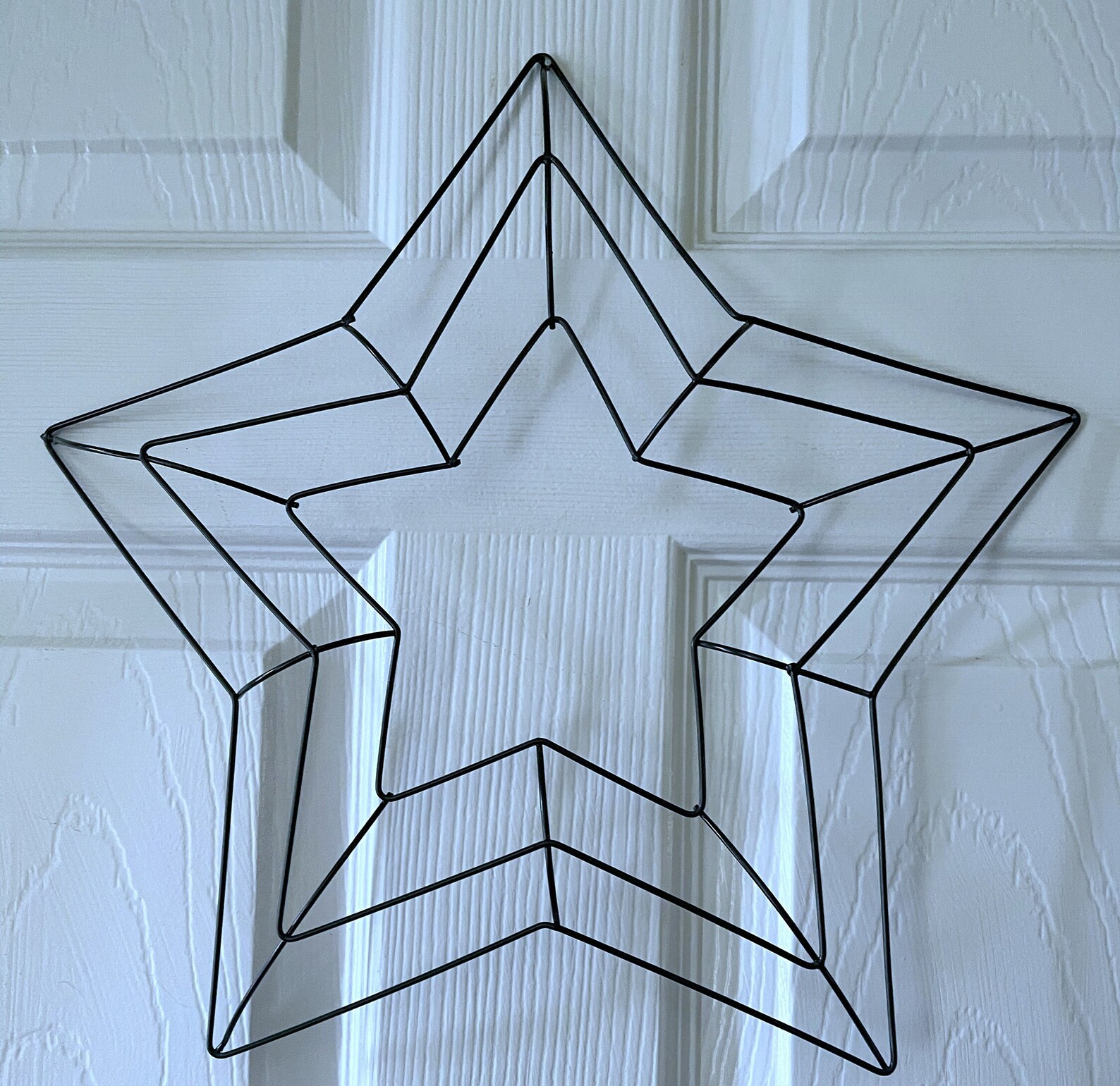 Star Wreath Form, DIY Wreath, Door Hanger, Craft Supplies, Wreath Base ...