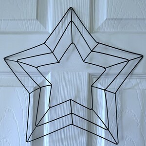 Star Wreath Form, DIY Wreath, Door Hanger, Craft Supplies, Wreath Base ...