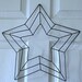 Star Wreath Form, DIY Wreath, Door Hanger, Craft Supplies, Wreath Base ...