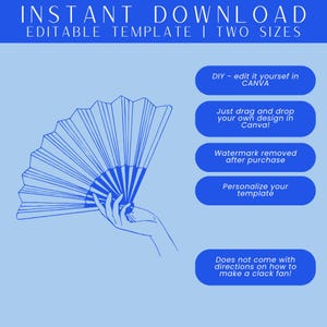 Clack Fan Template, Canva Template, Editable, Clack Fan, Sublimation ...