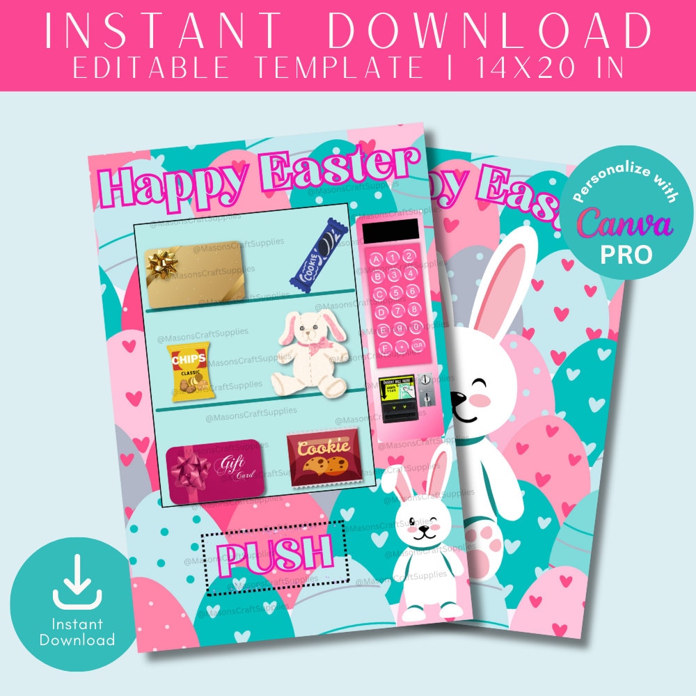 Vending Machine Template, Easter Basket Craft, Easter, Do It Yourself ...
