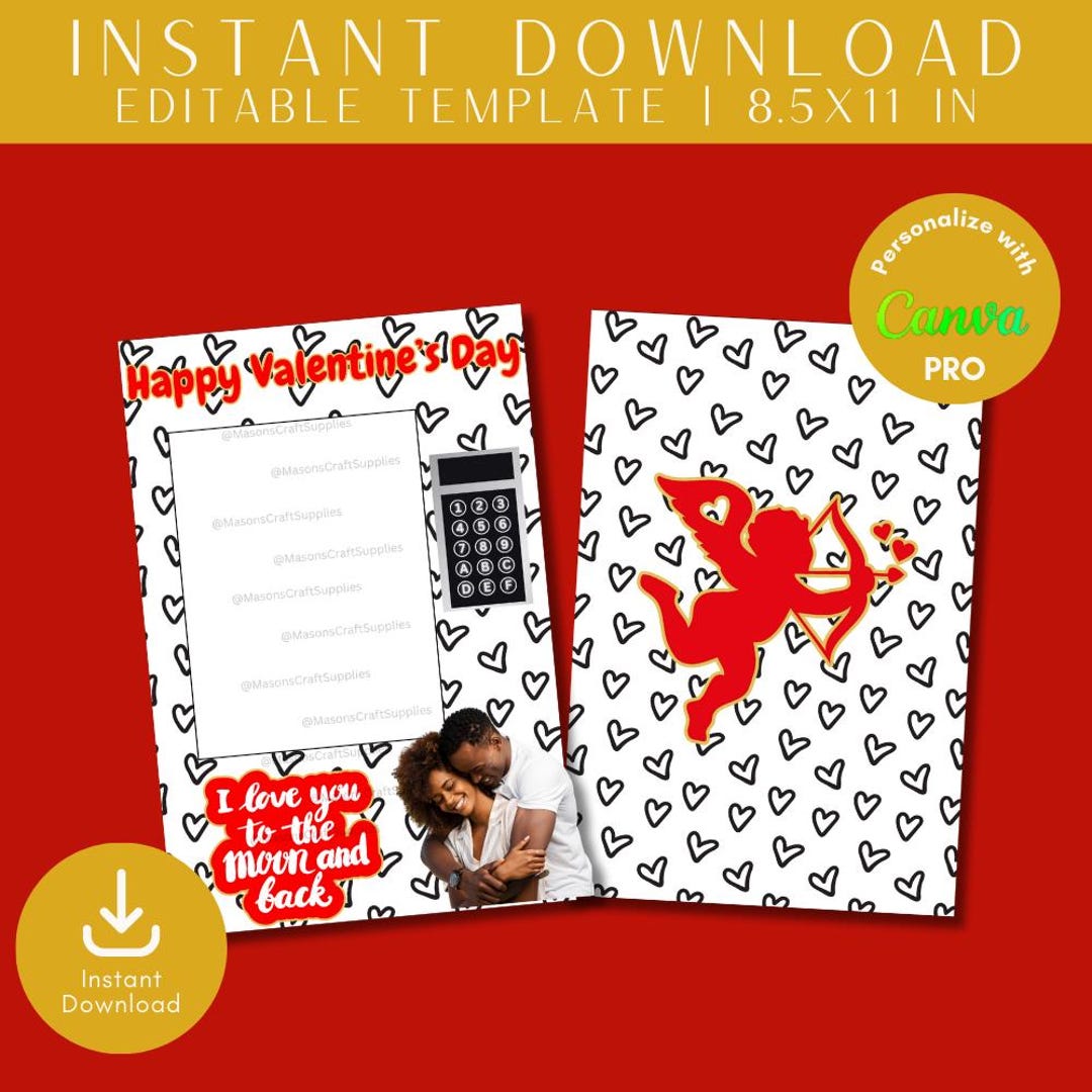 Valentine's Day Vending Machine Template, Valentine's, DIY Craft, Do It ...