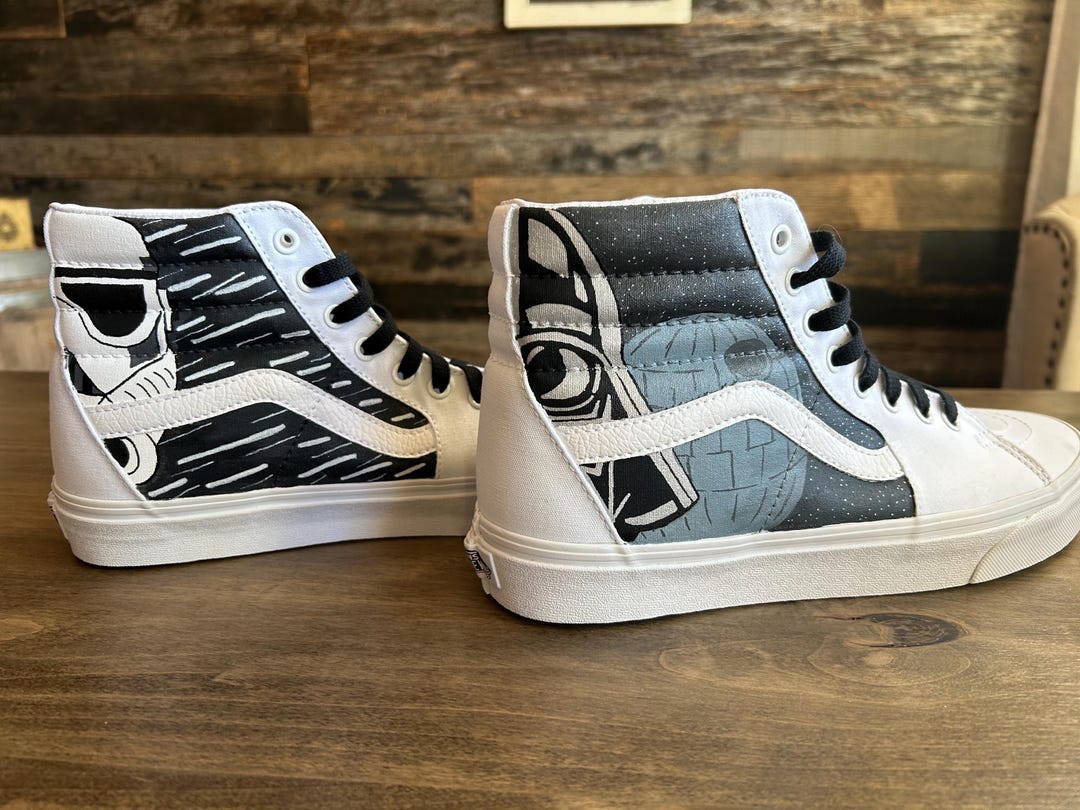 Star Wars Darth Vader Stormtrooper Custom Vans - Etsy