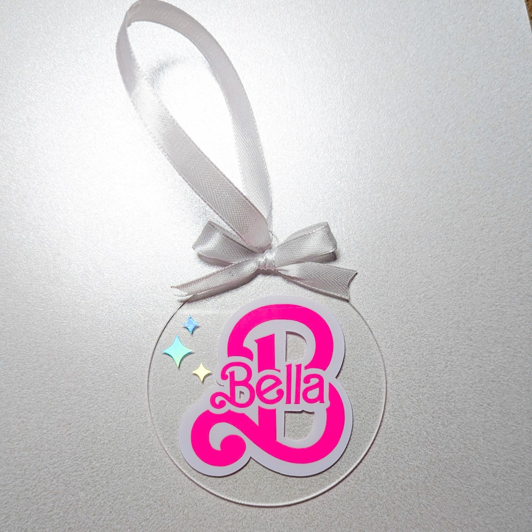 Barbie Personalised Christmas Tree Decoration Bauble - Etsy UK