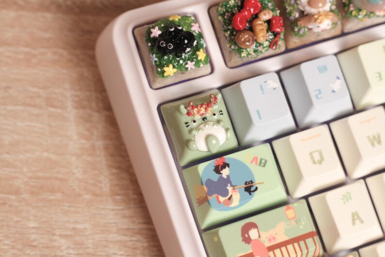 Flower Crown Totoro Keycap - Etsy