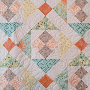Star-laced Wings Quilt Pattern Throw Lap Size PAPER Copy Shoo-fly ...