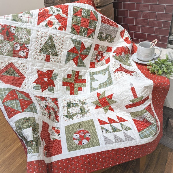 Christmas Lap Quilt - Etsy