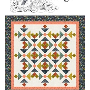 Star-laced Wings Quilt Pattern Throw Lap Size PAPER Copy Shoo-fly ...