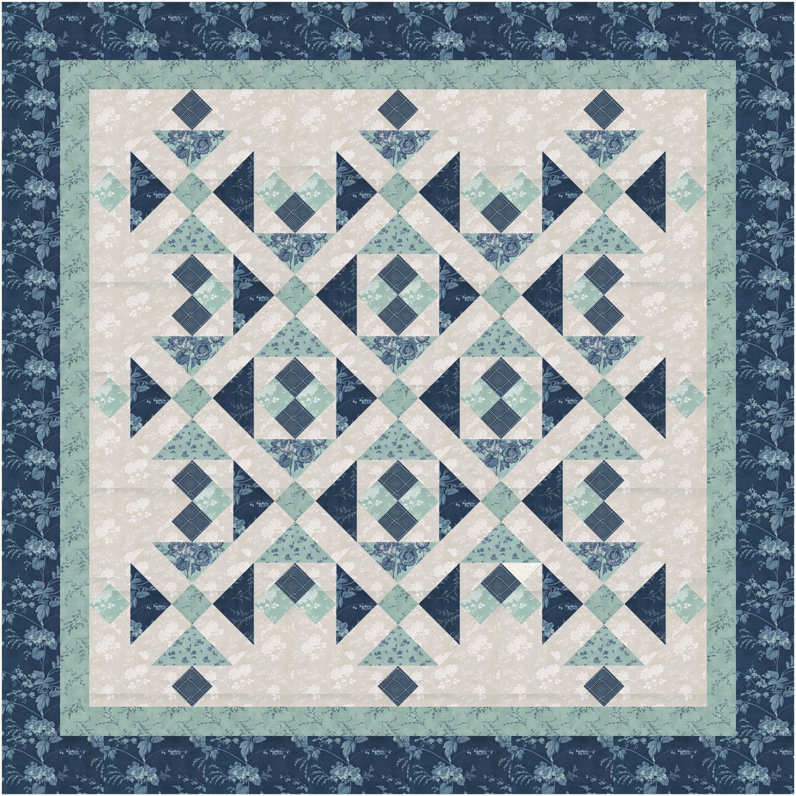 Star-laced Wings Quilt Pattern Throw Lap Size PAPER Copy Shoo-fly Easy ...