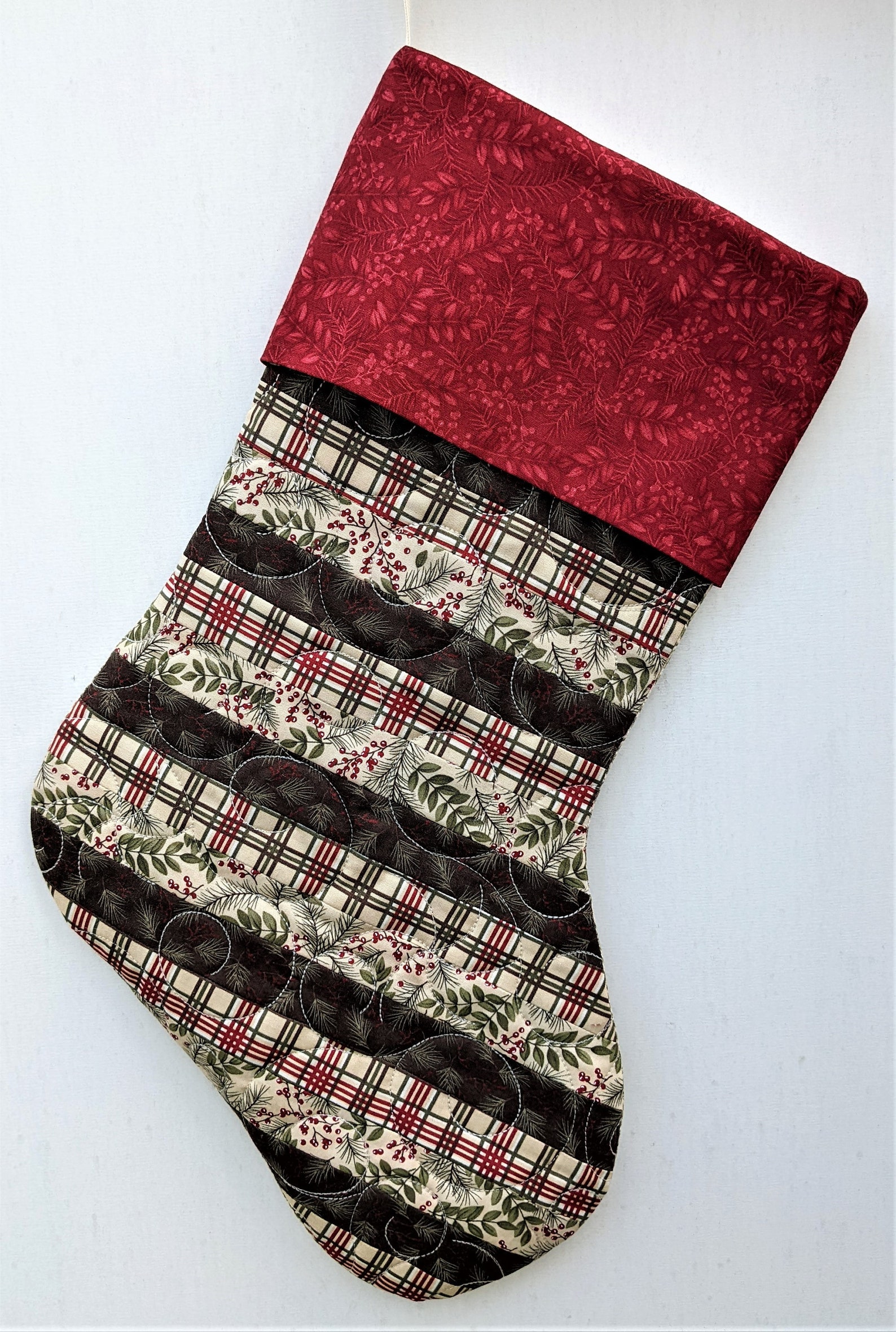 PDF Quilted Christmas Stocking Pattern With Four Designs PDF - Etsy