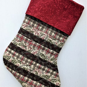 PDF Quilted Christmas Stocking Pattern With Four Designs! PDF Download ...