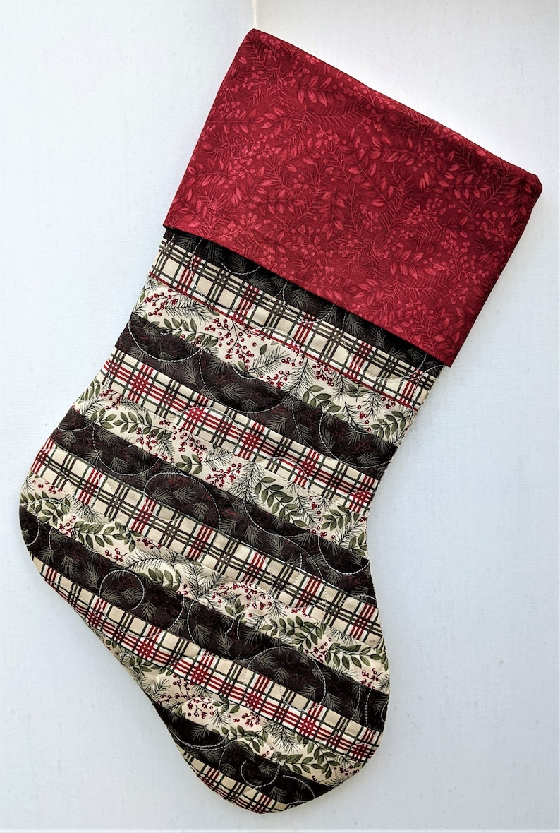 PDF Quilted Christmas Stocking Pattern With Four Designs PDF - Etsy
