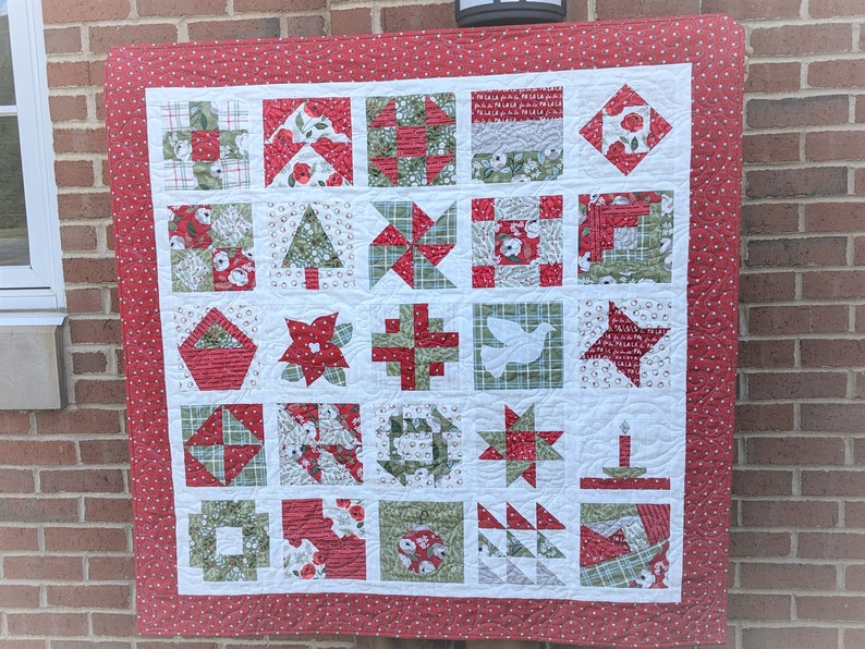PDF Christmas Countdown Advent Quilt Pattern Let Your Heart Be Light ...