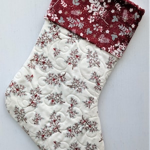 PDF Quilted Christmas Stocking Pattern With Four Designs! PDF Download - Quilting Sewing Pattern ...