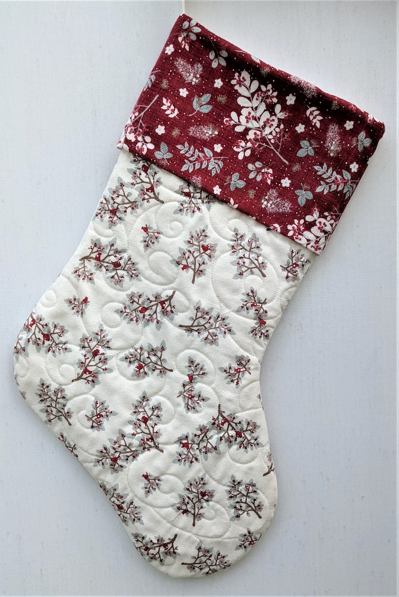 PDF Quilted Christmas Stocking Pattern With Four Designs PDF - Etsy