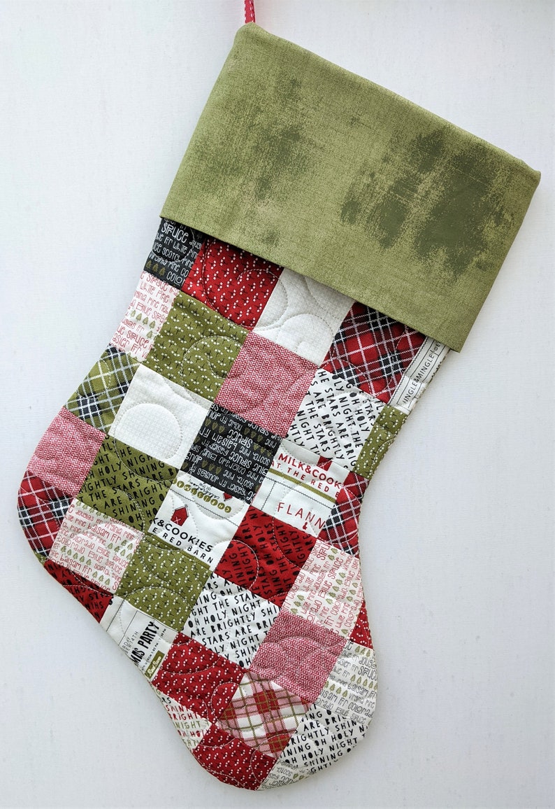 PDF Quilted Christmas Stocking Pattern With Four Designs PDF - Etsy