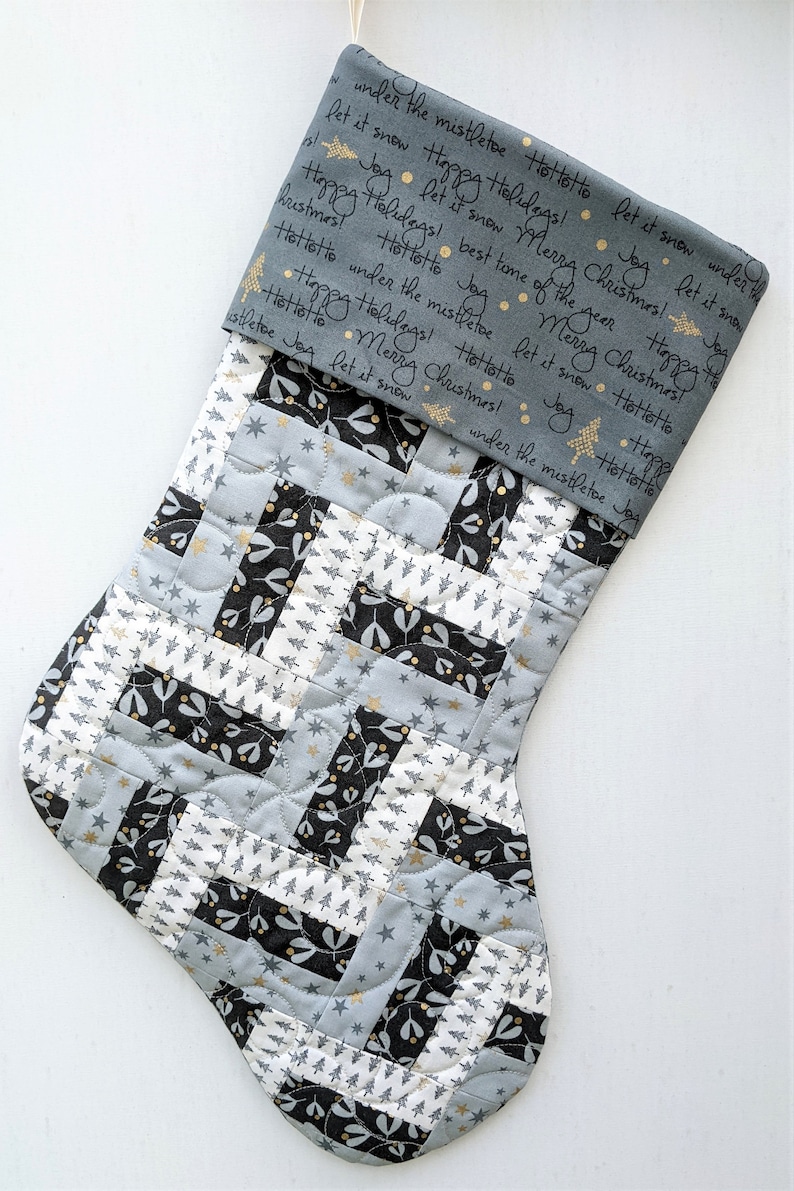 PDF Quilted Christmas Stocking Pattern With Four Designs PDF - Etsy
