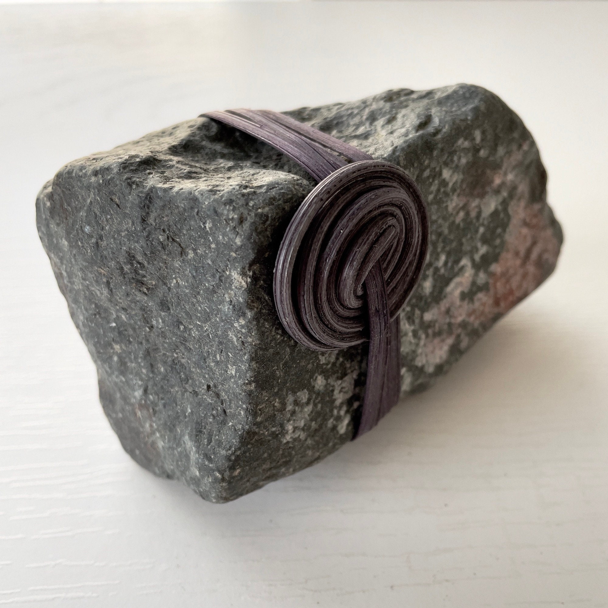 Cane Wrapped Rock 20 Handmade Zen Stone and Meditation Rock - Etsy