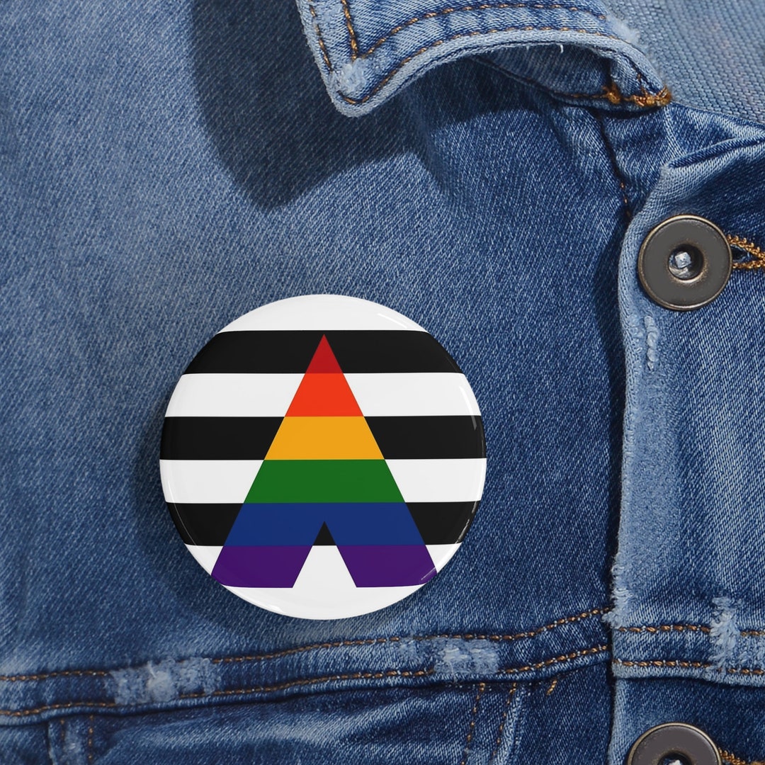 LGBTQ Ally Flag Pin Button Show Solidarity & Support Ideal for Bags ...