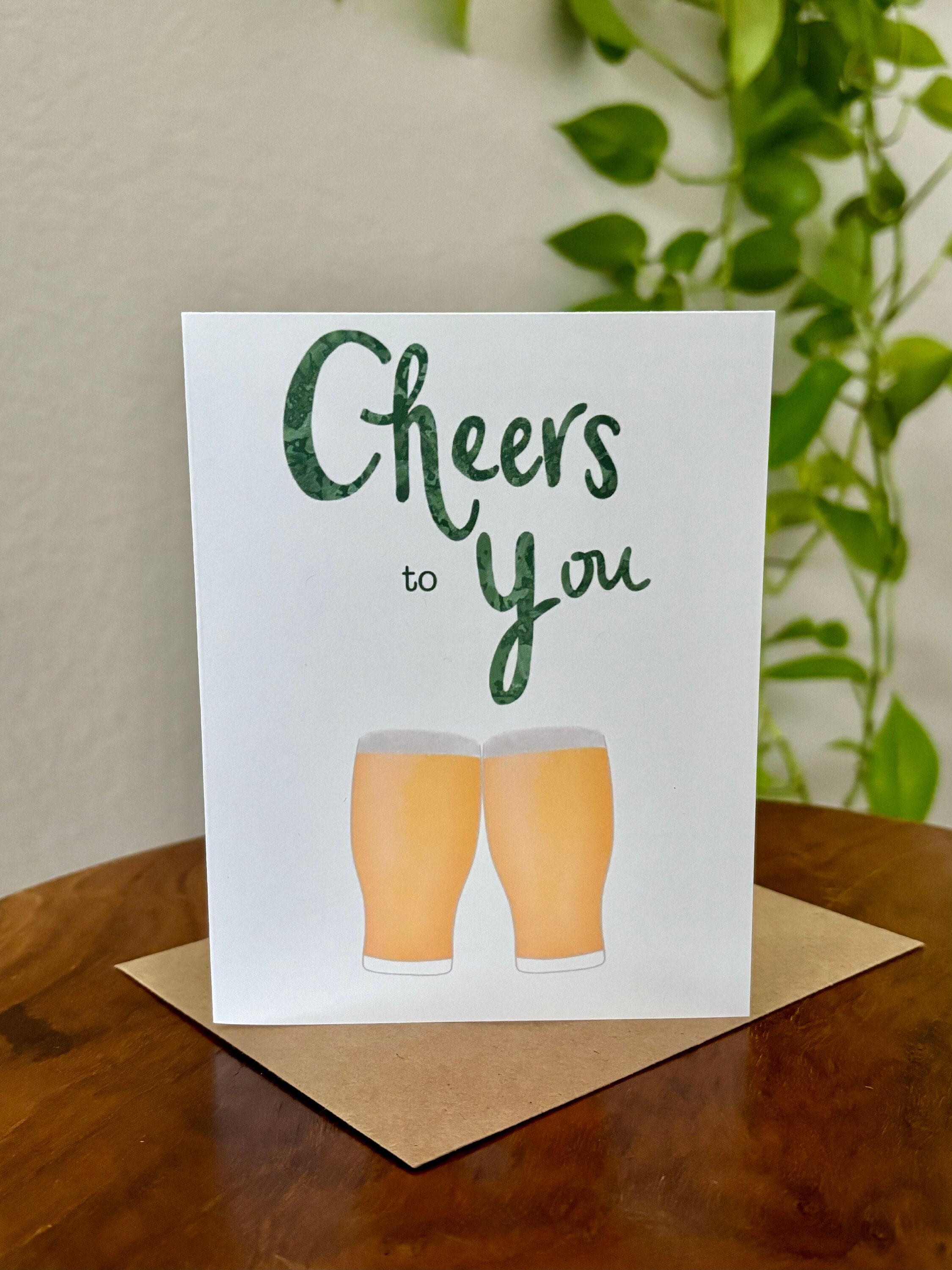 Cheers to You Card, Congratulations, Happy Birthday - Etsy