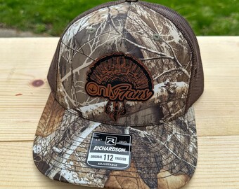 Onlyfans Turkey Hunting Leather Patch Hat Richardson 112 Realtree Camo ...