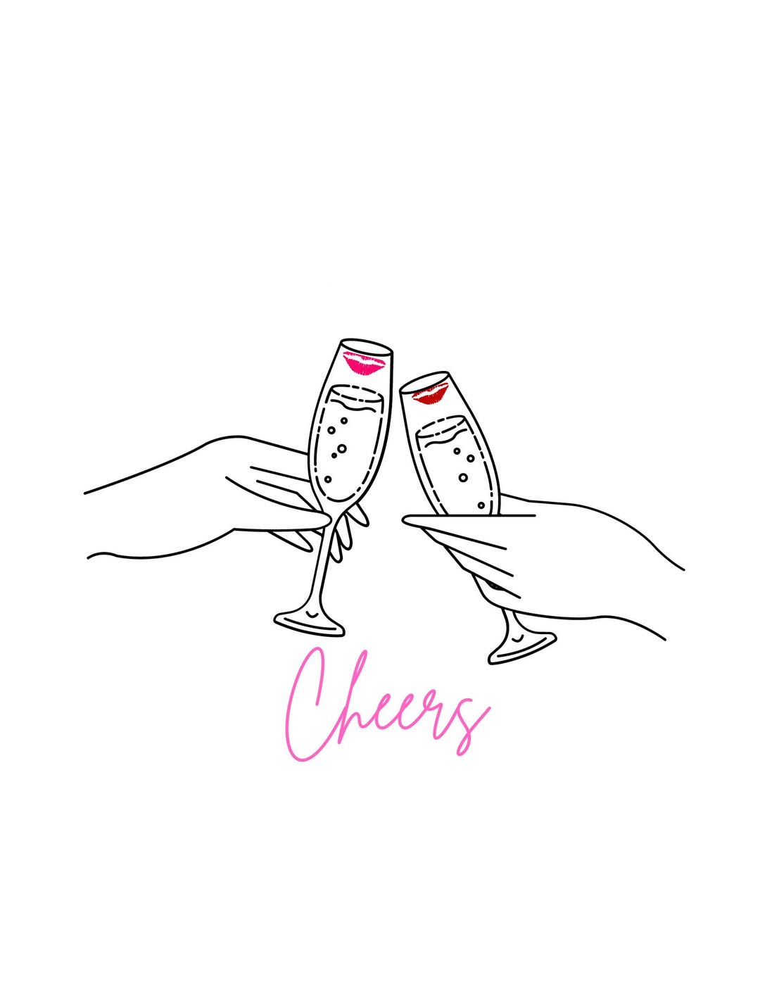Champagne Glasses for Digital Download - Etsy
