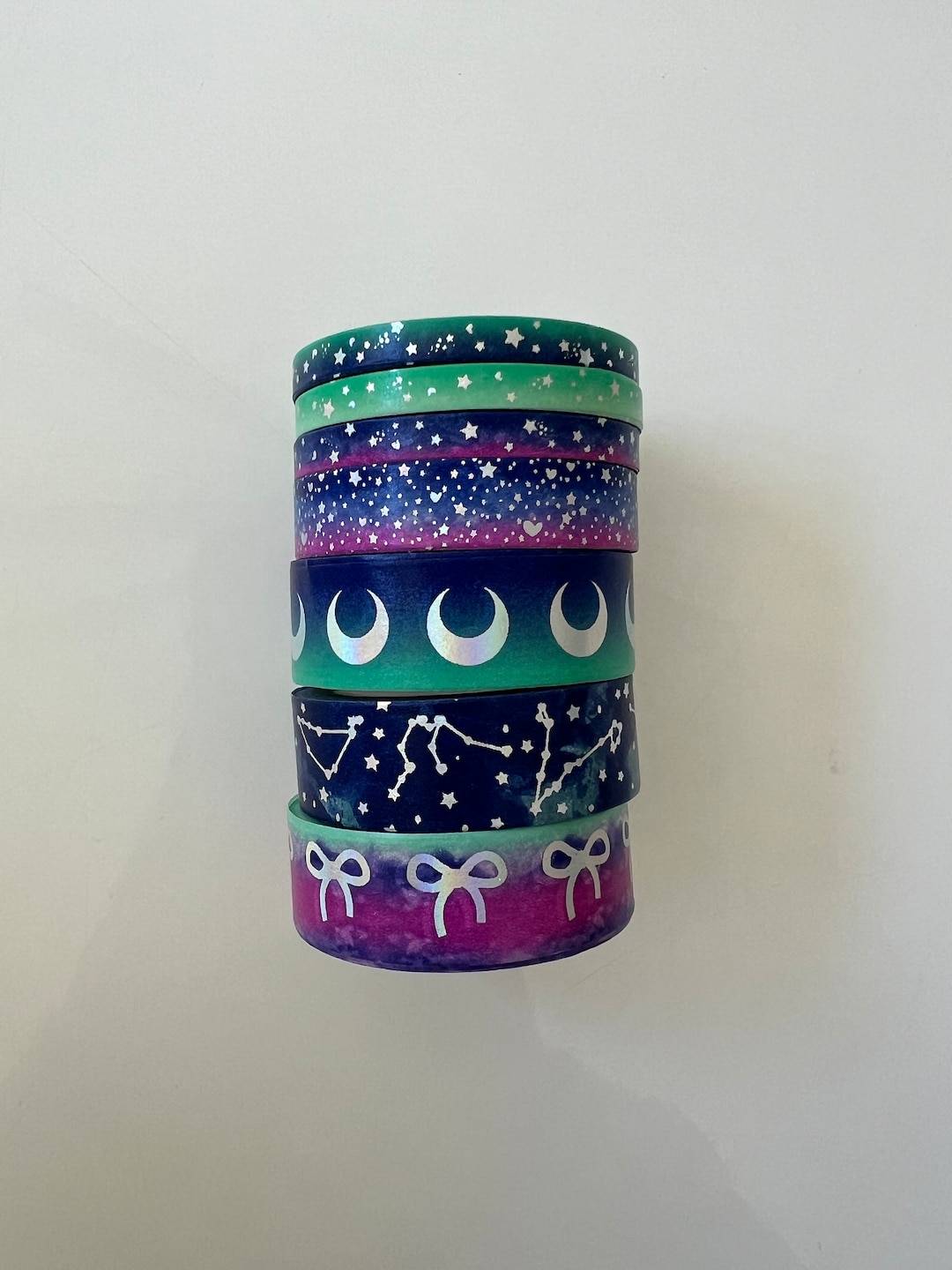 50cm Washi Sample Simply Gilded Galaxy Aurora Shooting Stars - Etsy