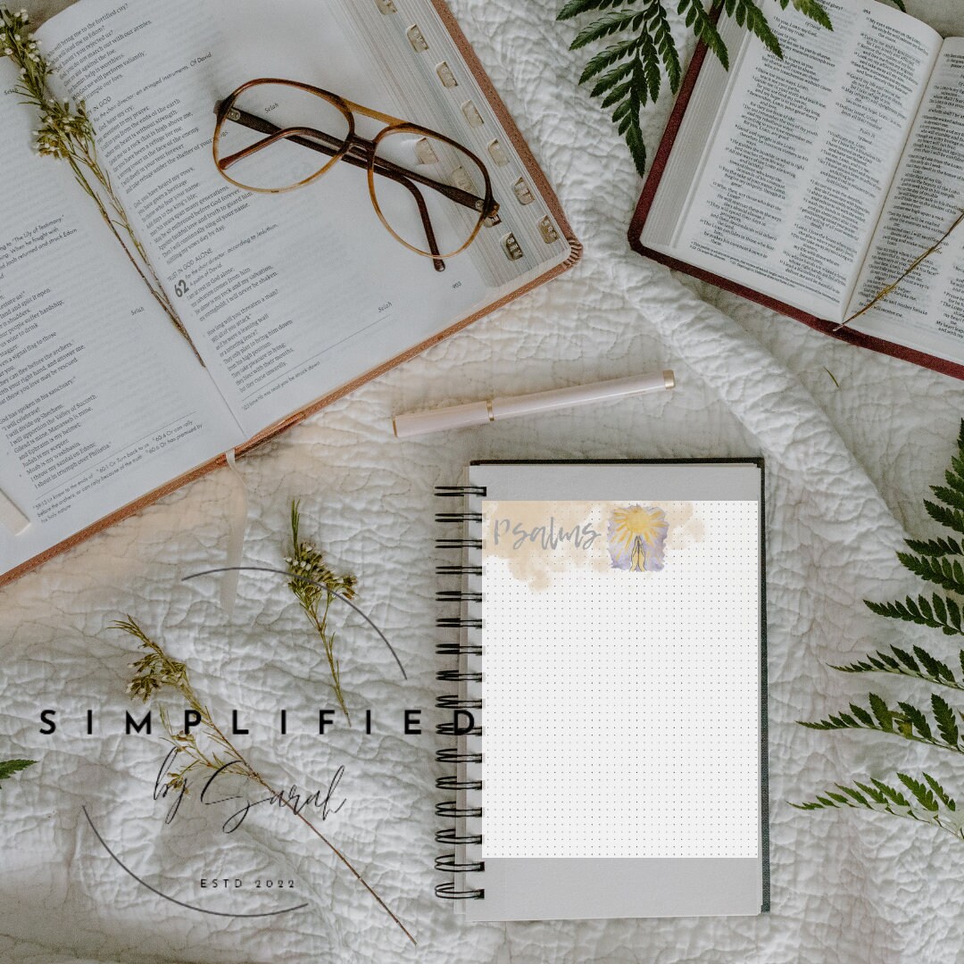 Old Testament Bible Journaling Inserts, Scripture Study, Watercolor ...