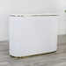 Mila White Tambour Reception Desk - Large (58") - Etsy