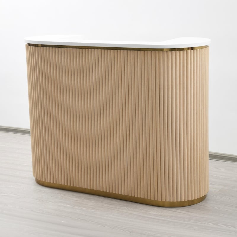 Fluted Oak Desk - Etsy