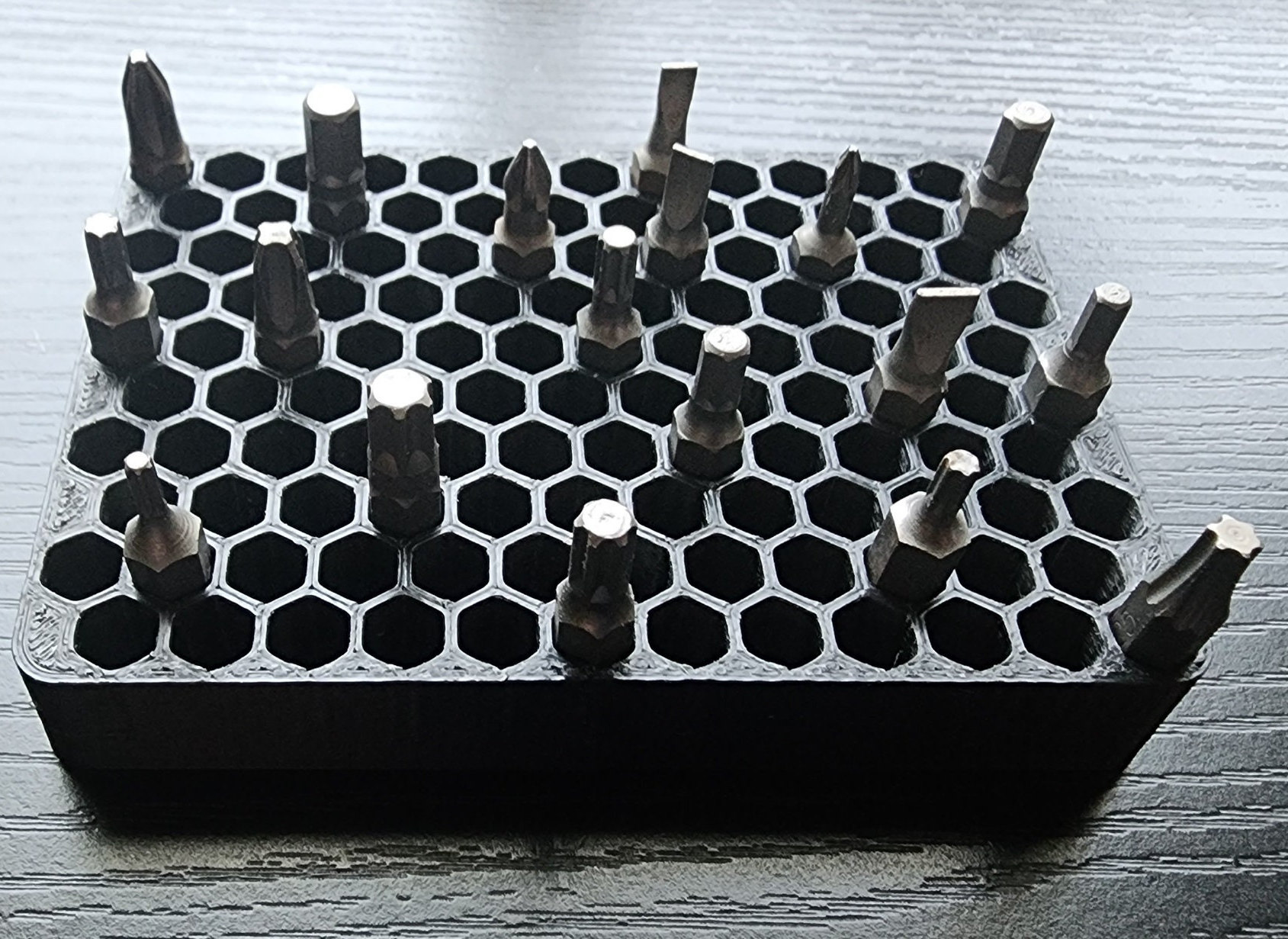 1/4 Magnetic Hex Bit Holder Rack Organizer, 120 Holes 3D Printed PLA ...