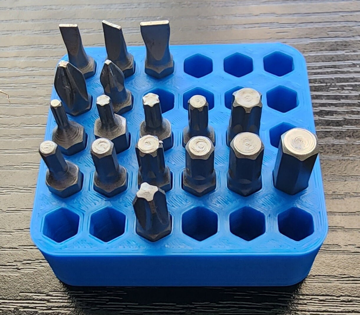 1/4 Magnetic Hex Bit Holder Rack Organizer, 30 Holes 3D Printed PLA ...