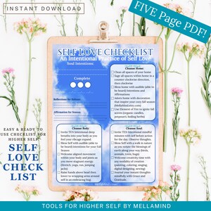 Download Self Love Checklist Cleanse Guide PDF Print Checklist for Self ...