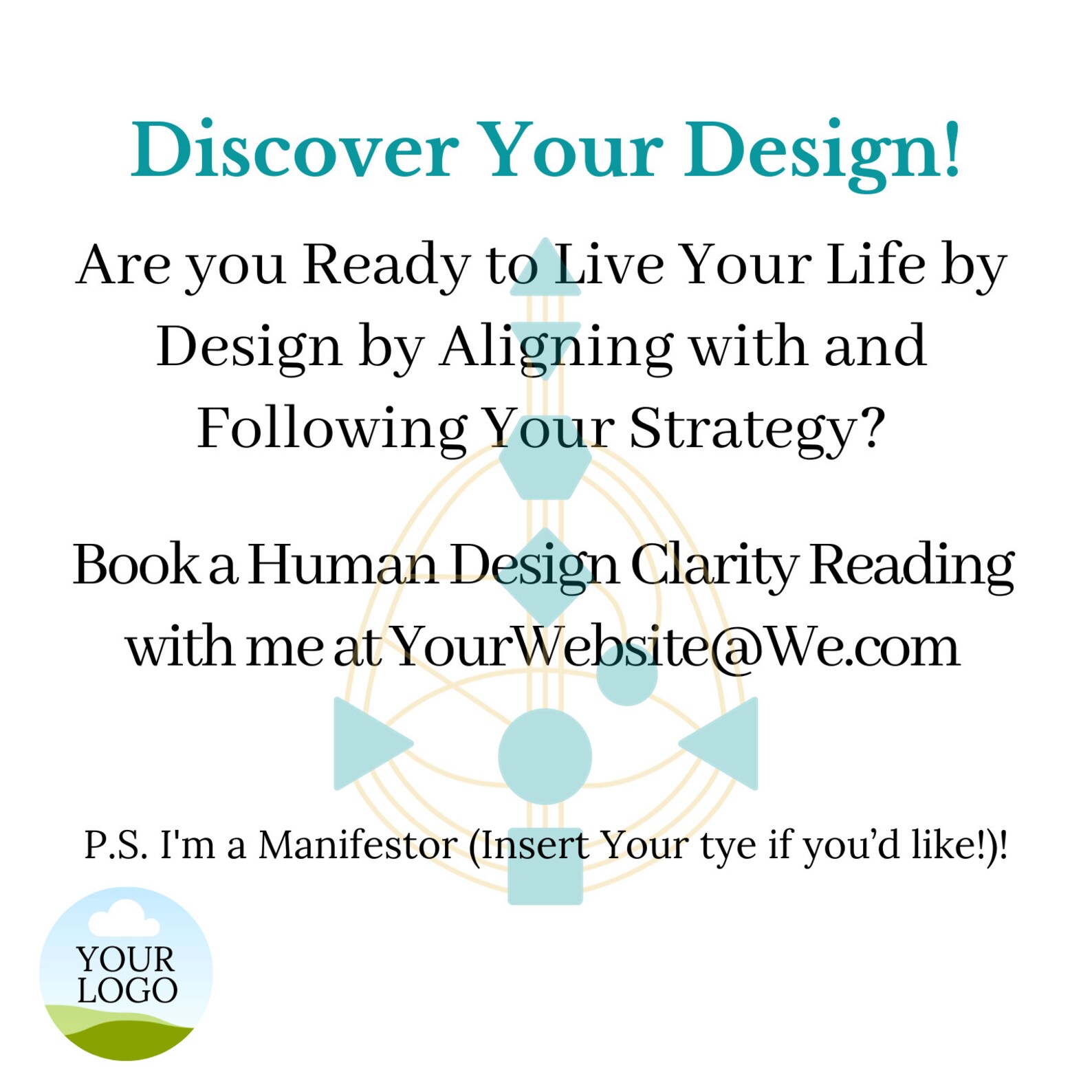 Human Design Template for Social Media Editable Canva Template Download ...