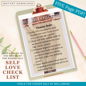 Digital Planner for Self Love Printable PDF Self Care - Etsy