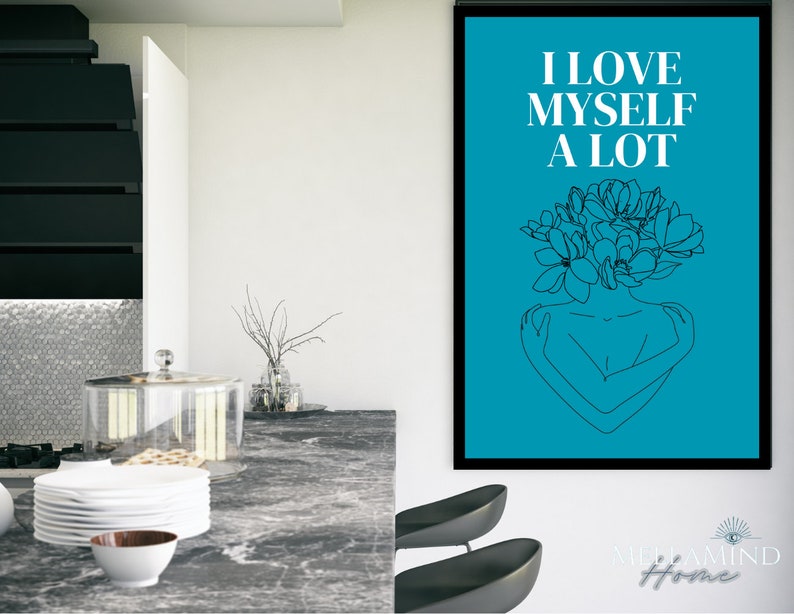 Amor propio arte imprimible autocuidado descarga digital para imprimir ...