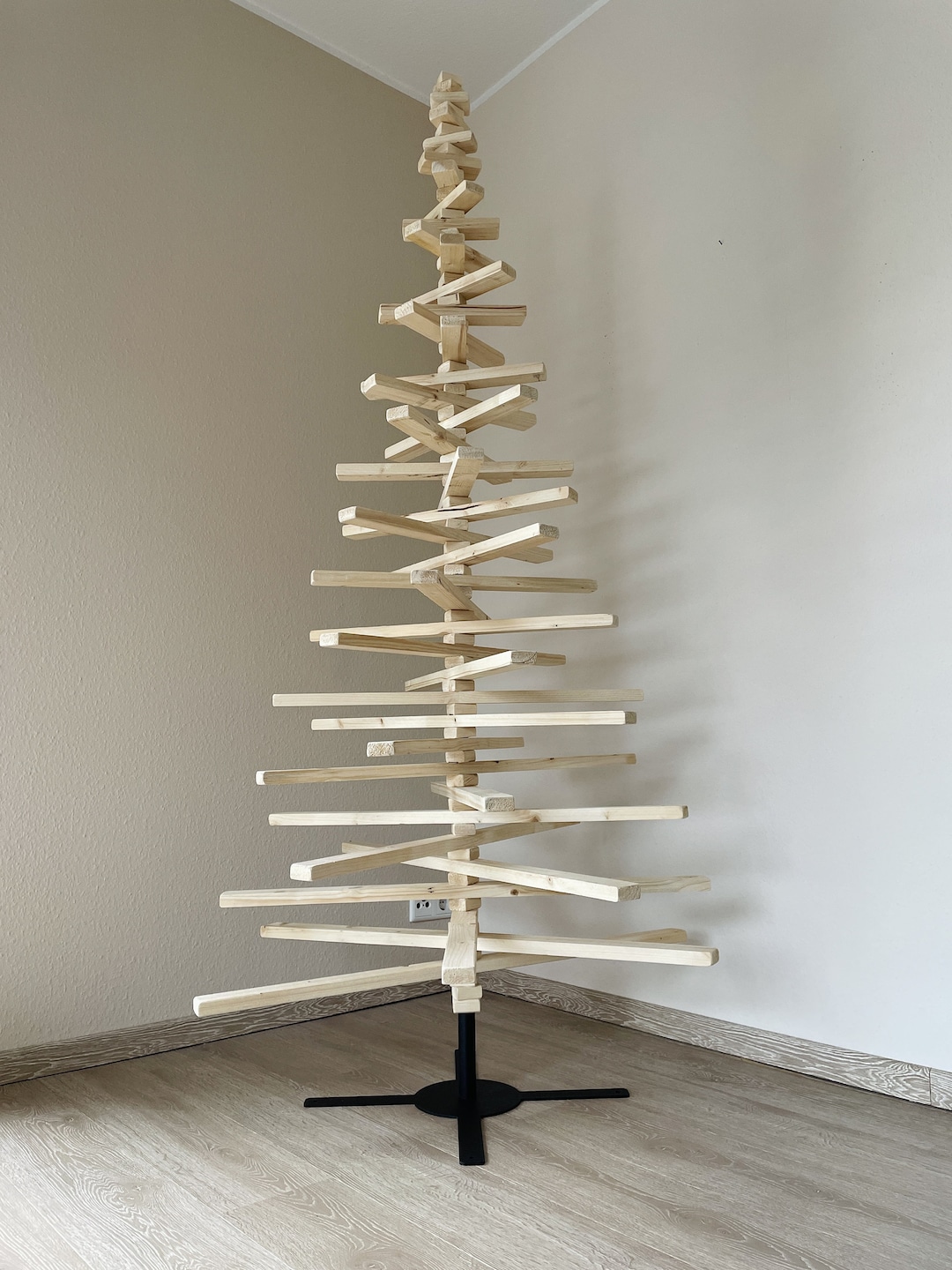 Nachhaltiger Weihnachtsbaum aus Holz Natur Rustikal - Etsy.de