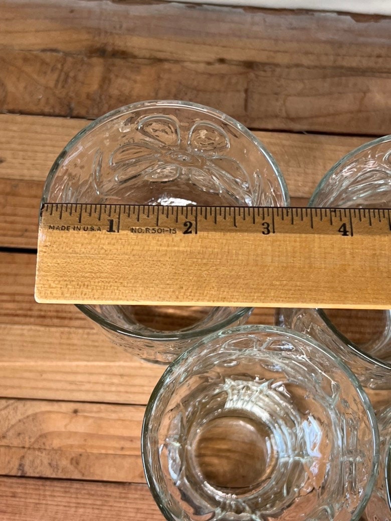 Libby Country Garden Daisy Set of 4 Glasses - Etsy