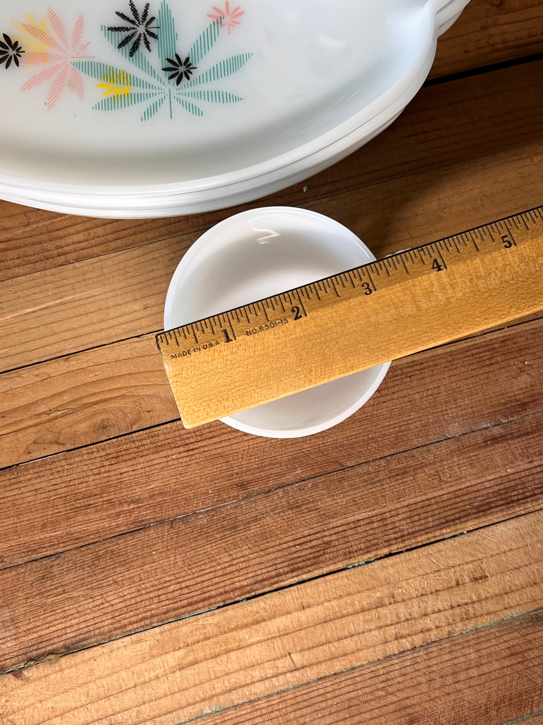 Atomic Federal Glass Patio Snack Luncheon Set - Etsy
