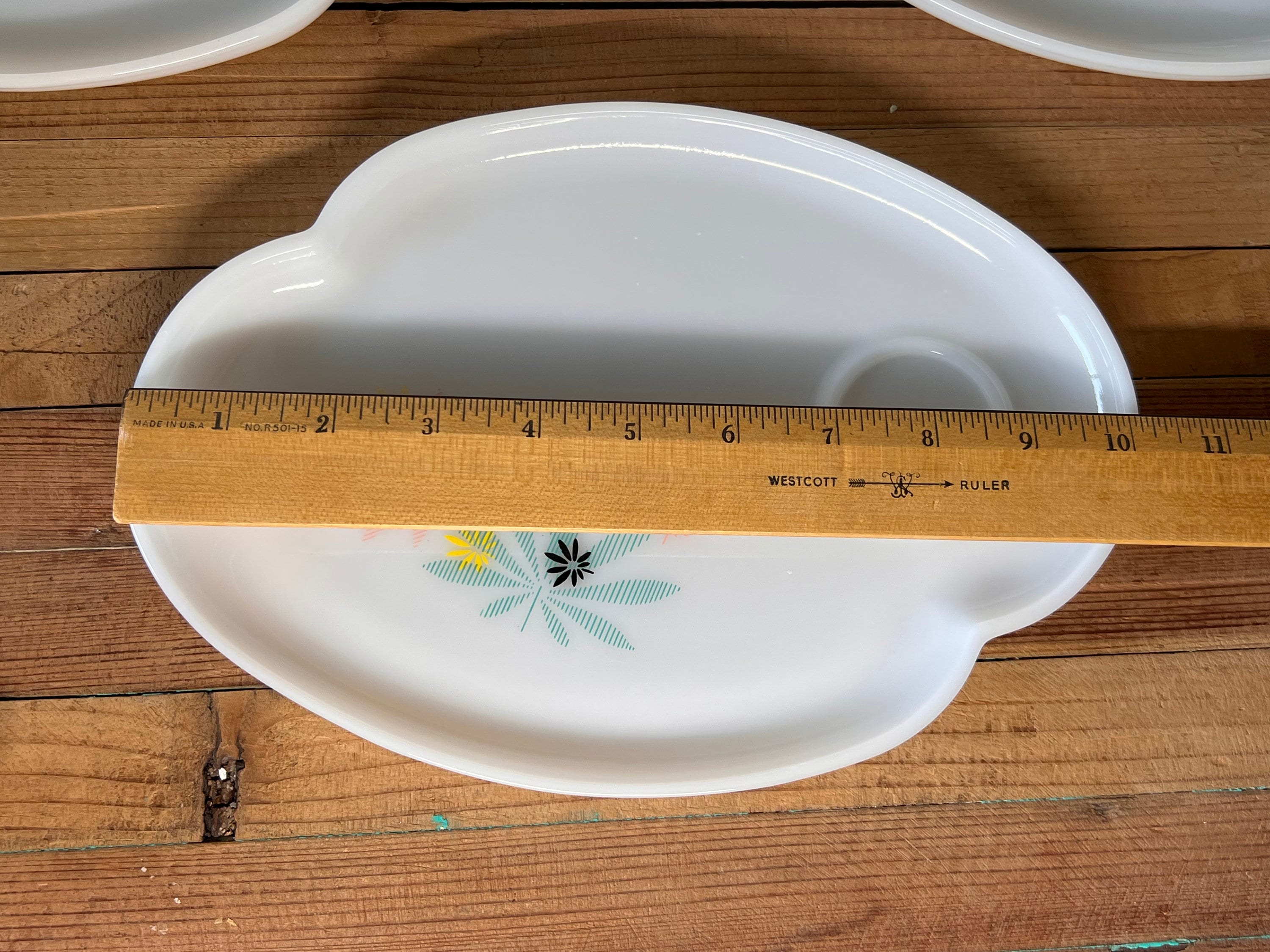 Atomic Federal Glass Patio Snack Luncheon Set - Etsy