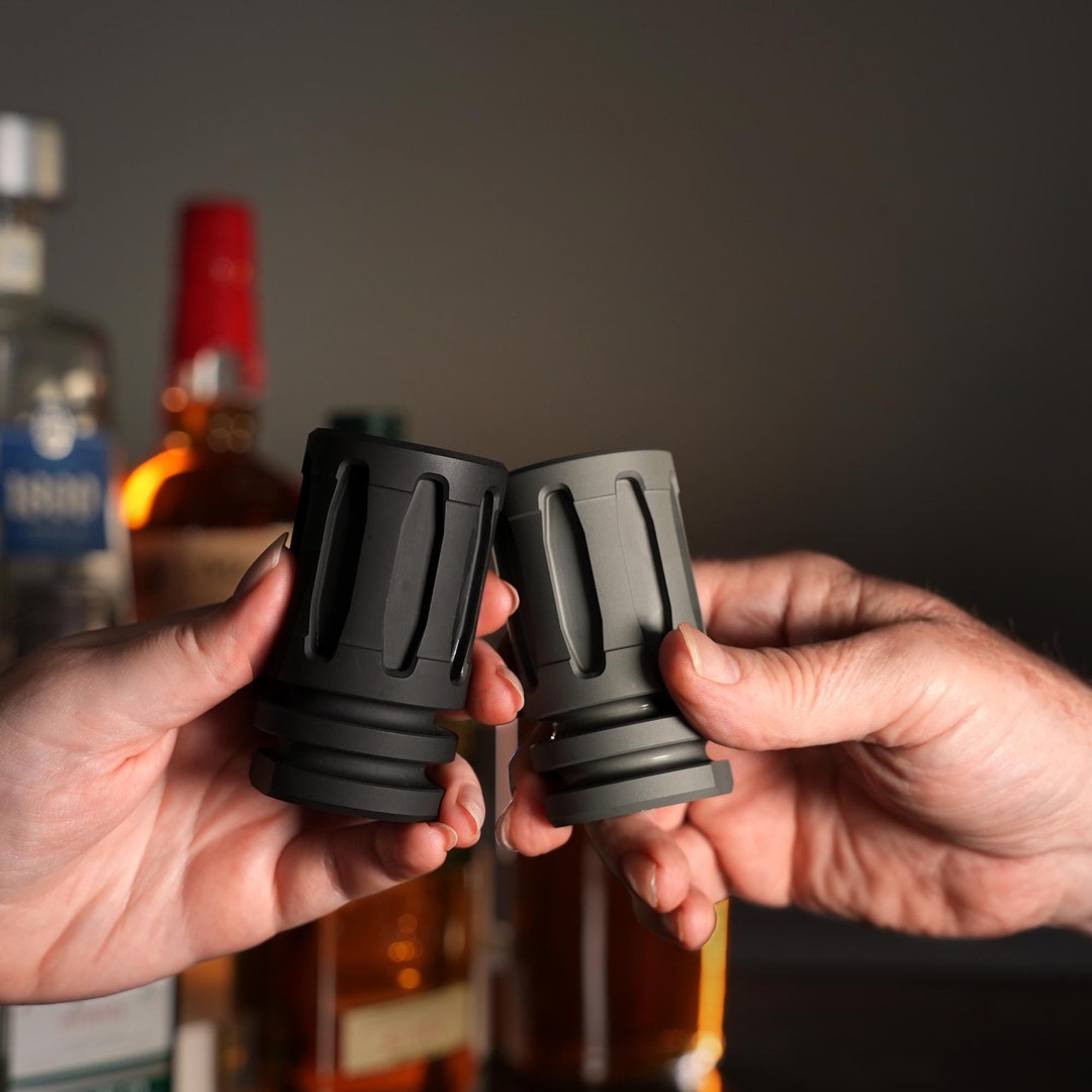 Muzzleshot Tactical Shot Glass, Unique Military Retirement Gift - Etsy