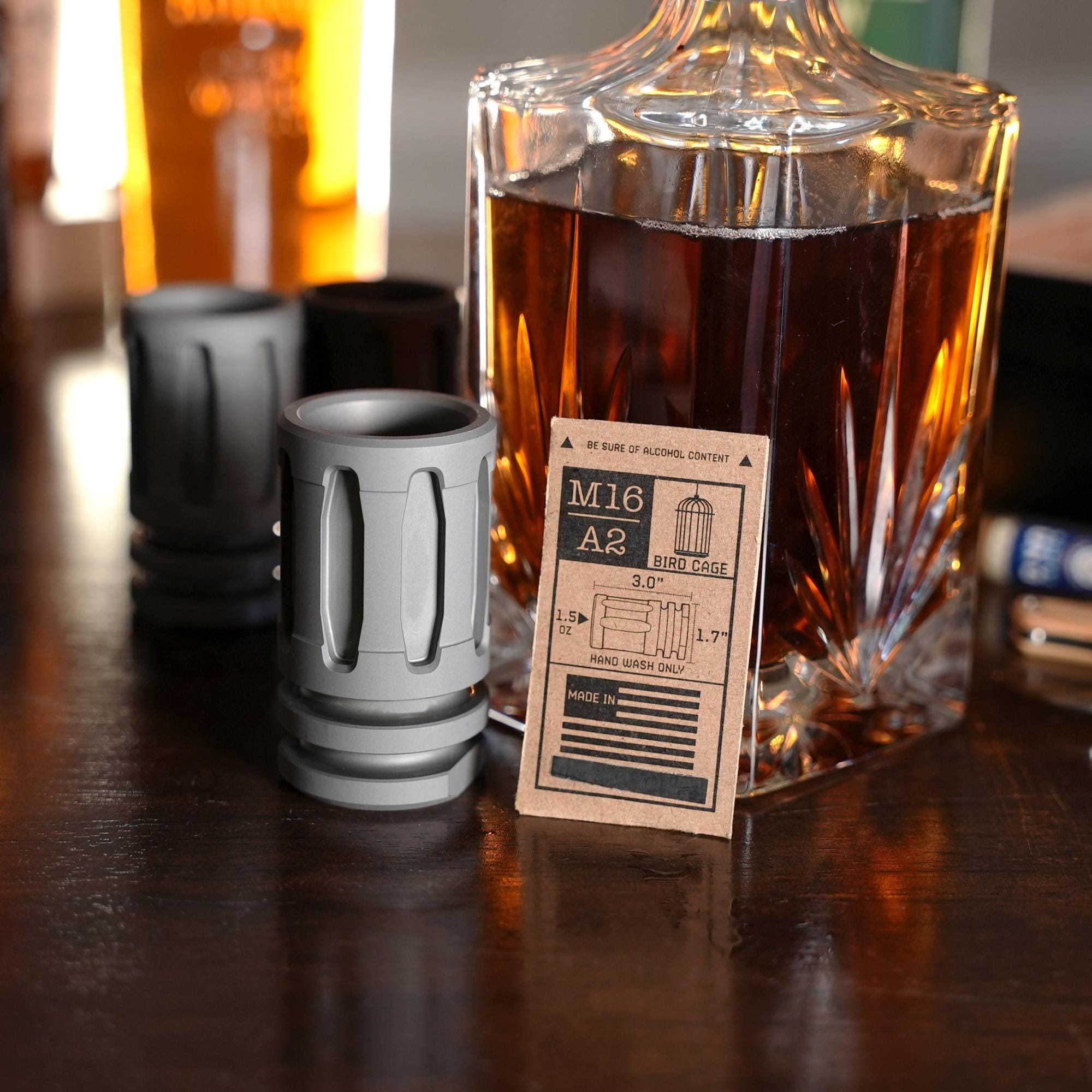 Muzzleshot Tactical Shot Glass, Unique Military Retirement Gift - Etsy