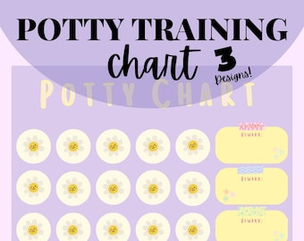 Potty Training Chart, Potty Chart, Potty Reward Chart, Potty Training ...